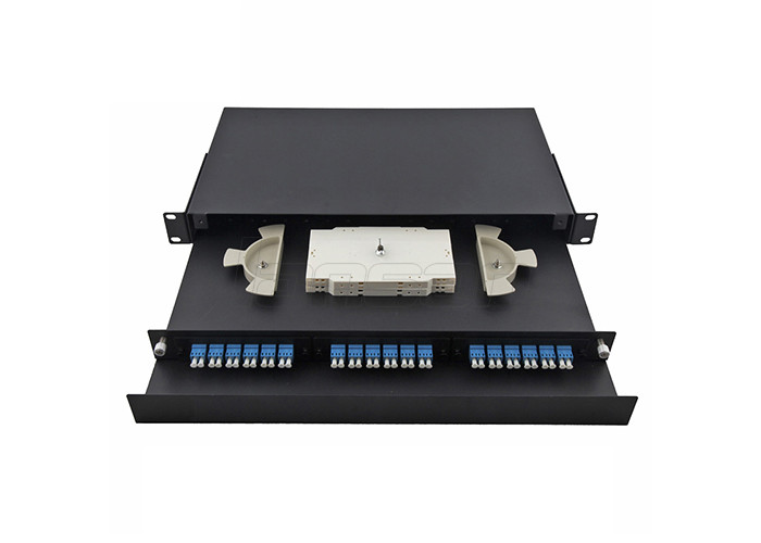 Tableau de connexions optique de fibre de bâti de support, 36 ports 19 ...